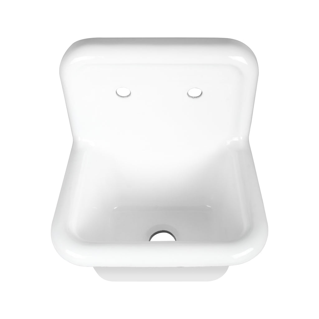 Iman 22" Cast Iron Wall-Mount Lavatory Sink — Barclay Products Limited
