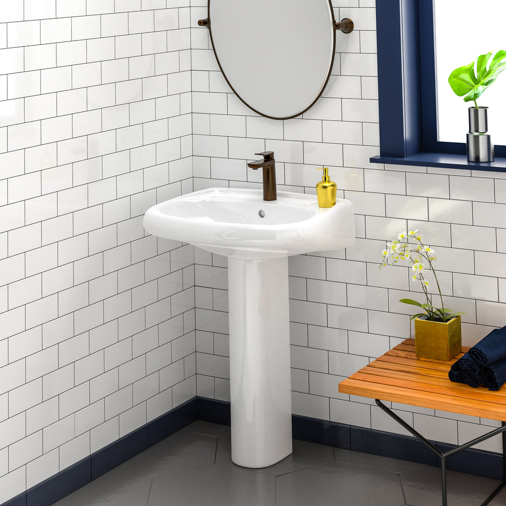 Flora Pedestal Lavatory — Barclay Products Limited