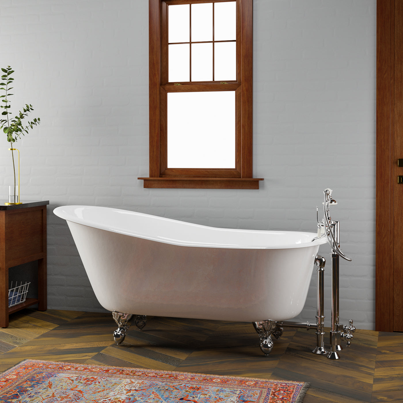 Griffin 61" Cast Iron Slipper Tub — Barclay Products Limited