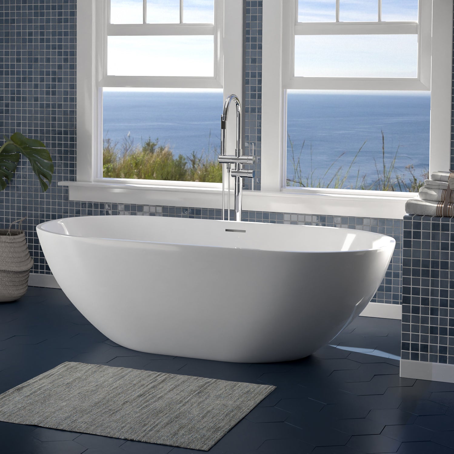 Nyoko 68" BARstone Freestanding Tub — Barclay Products Limited