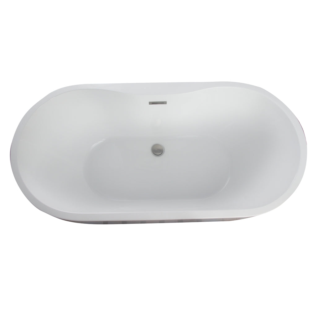 Pan 56" Acrylic Freestanding Tub with Integral Drain — Barclay Products ...