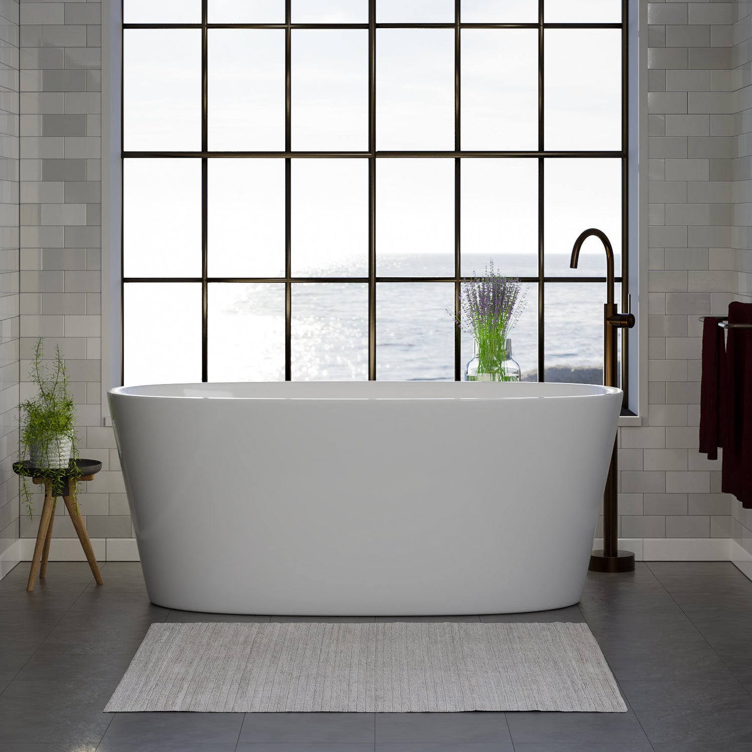 Paden 62" BARstone Freestanding Tub — Barclay Products Limited