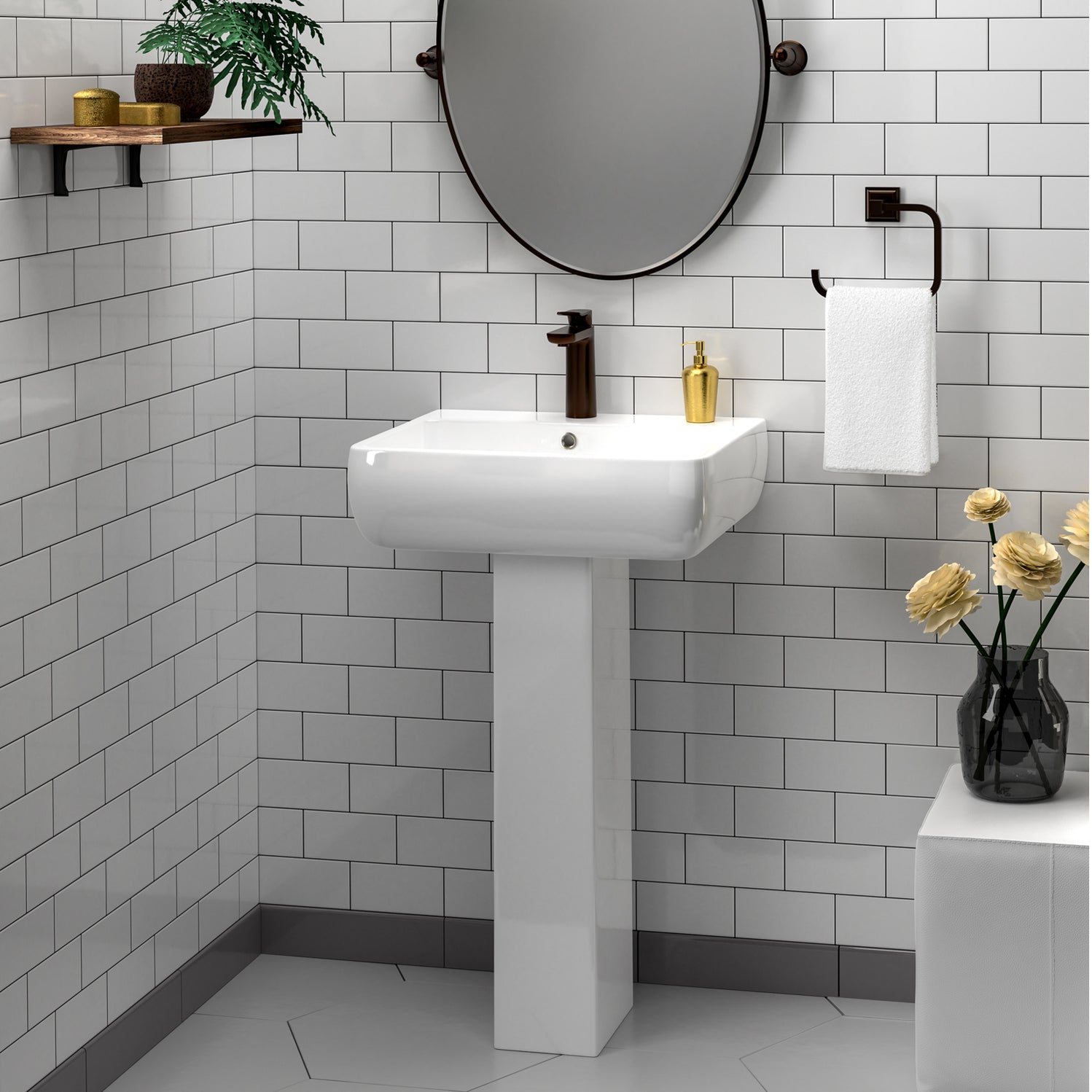 Metropolitan 420 Pedestal Lavatory — Barclay Products Limited