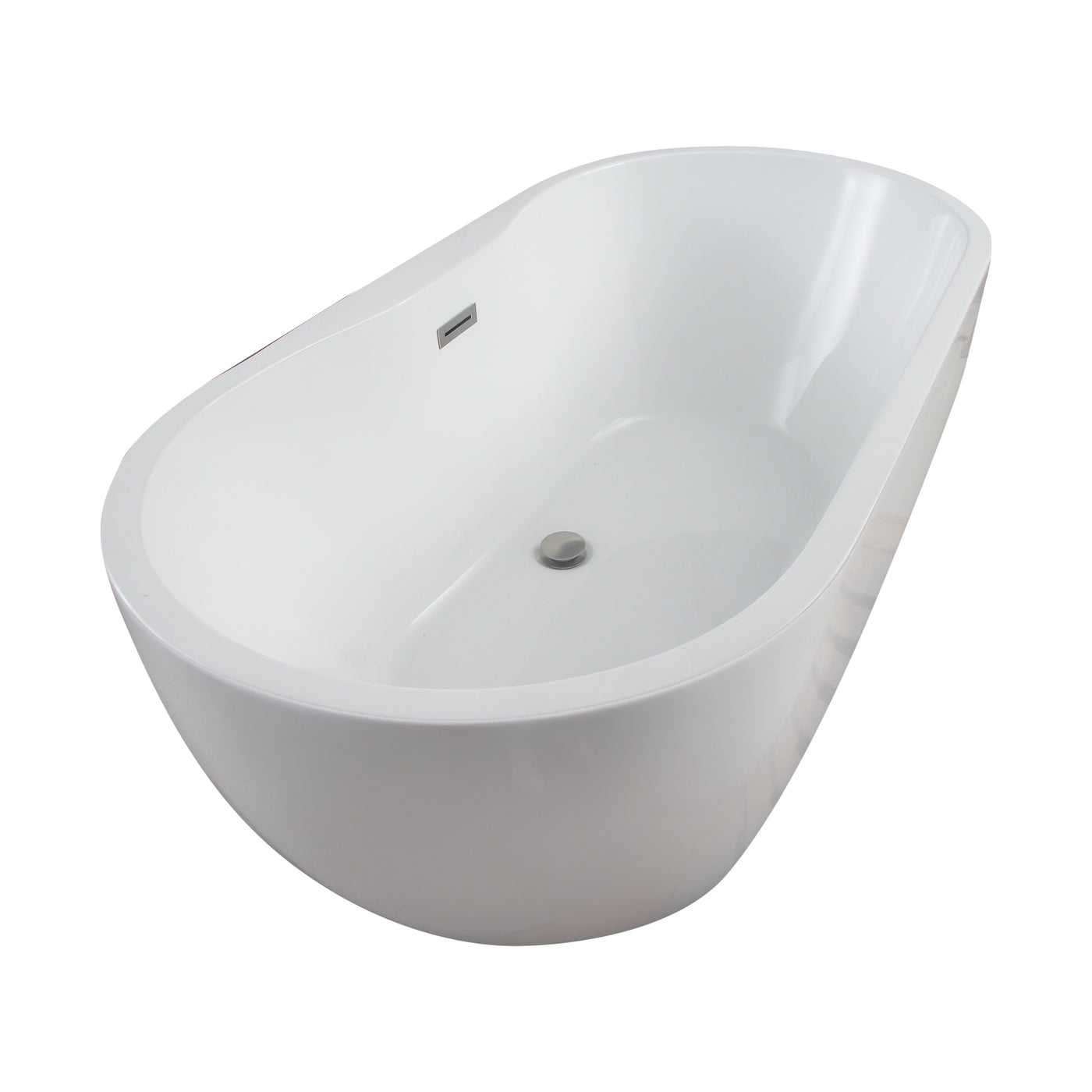 Pan 56" Acrylic Freestanding Tub with Integral Drain — Barclay Products ...