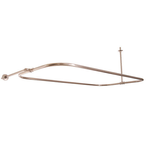 24" Rectangular Shower Rod with Supports — Barclay Products Limited