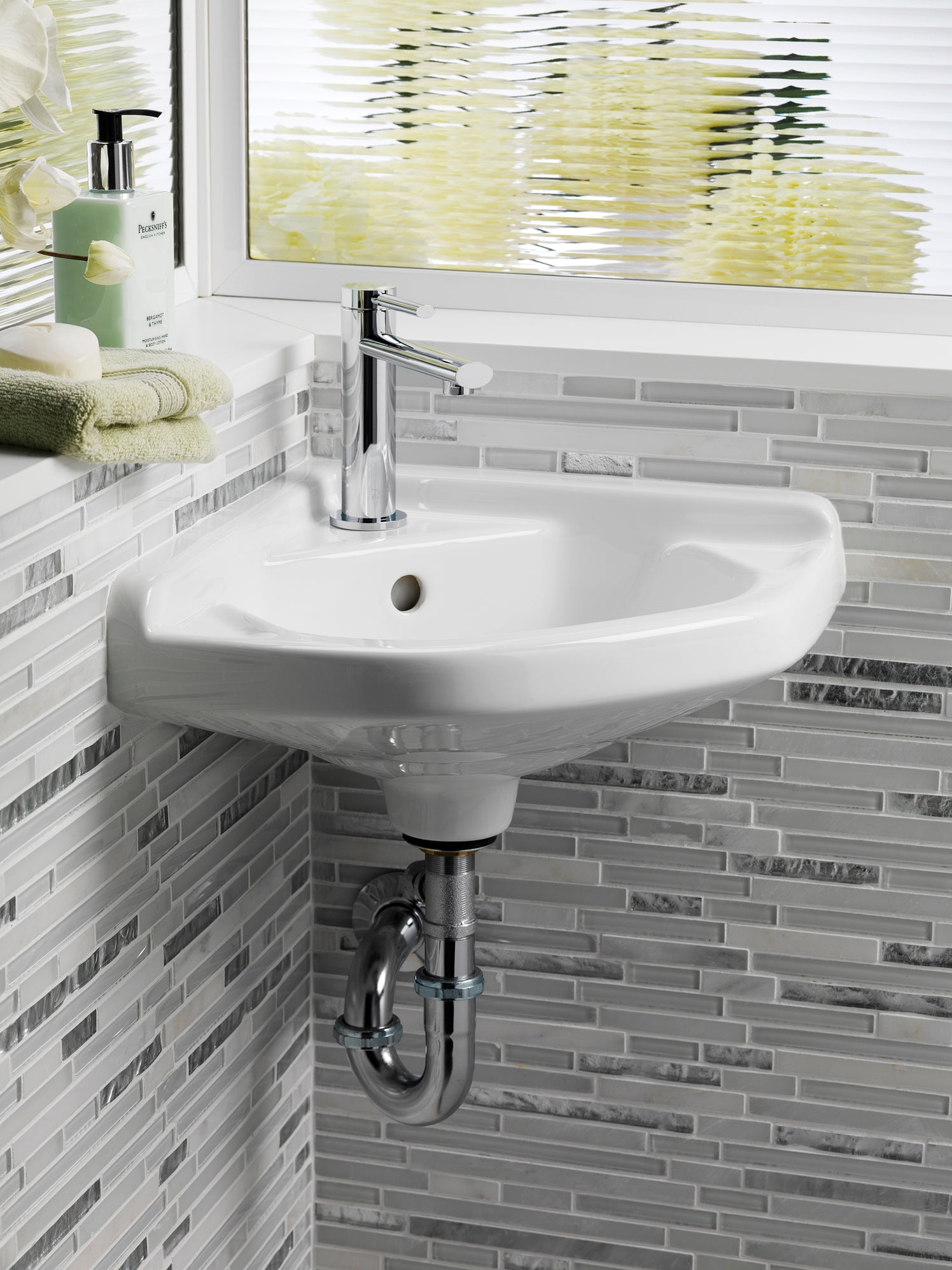 Corner Wall-Hung Basin — Barclay Products Limited