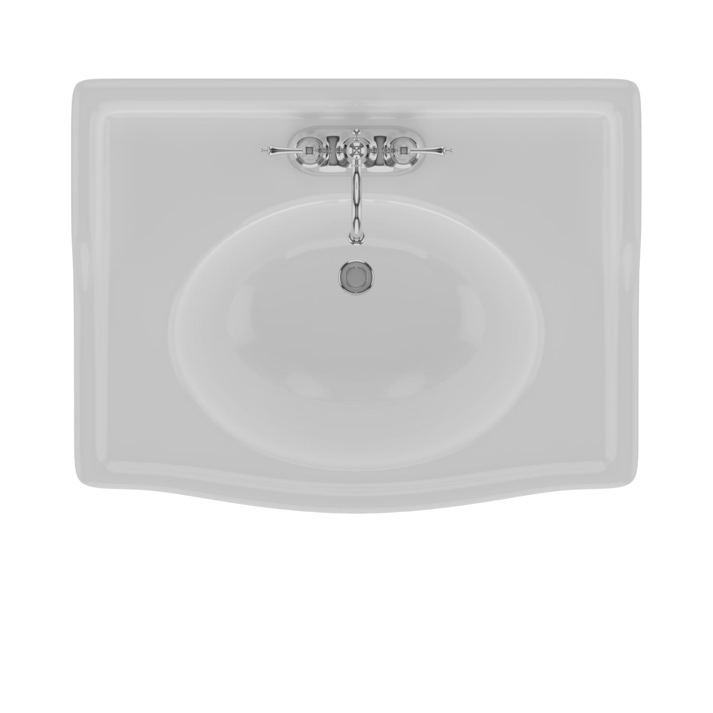 Ensal 30″ Console with Brass Stand — Barclay Products Limited