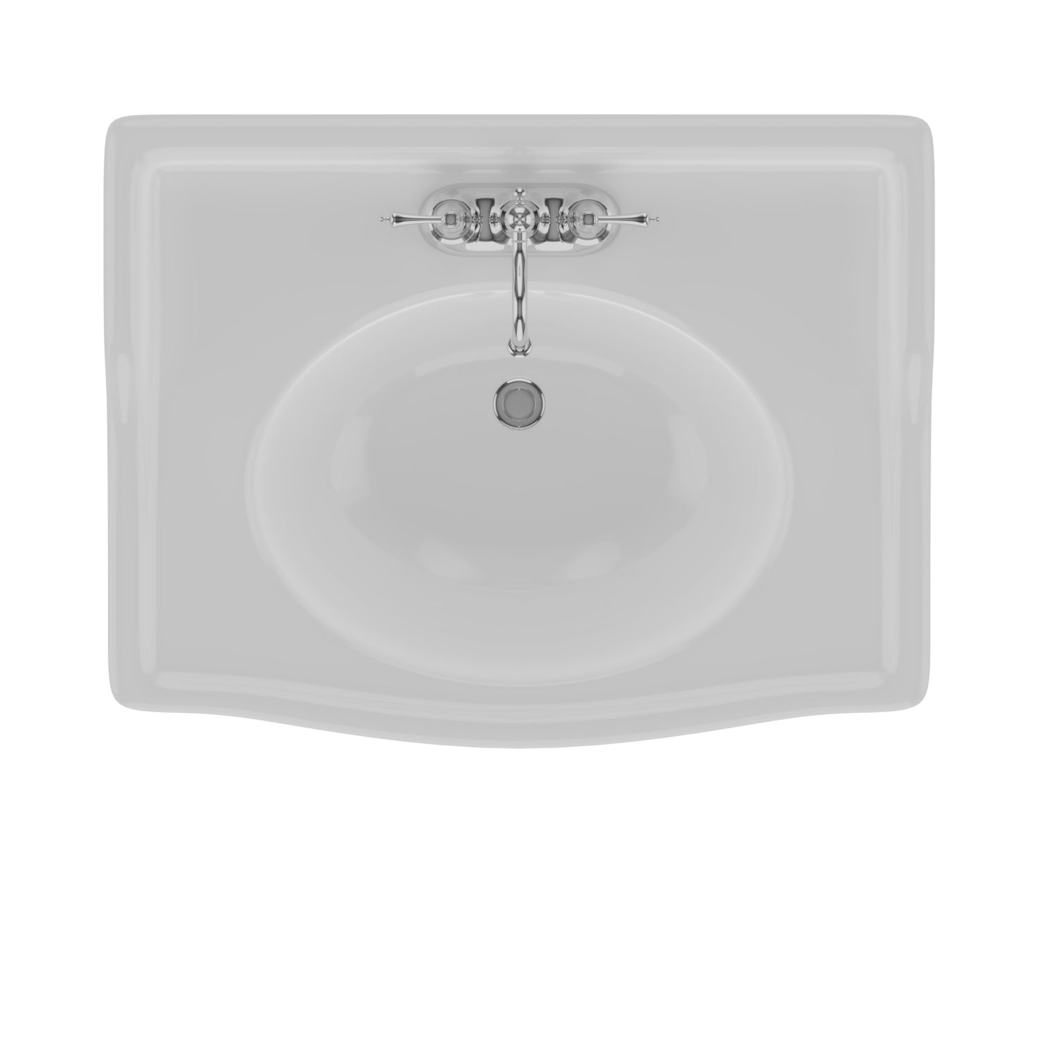 Ensal 30″ Console with Brass Stand — Barclay Products Limited