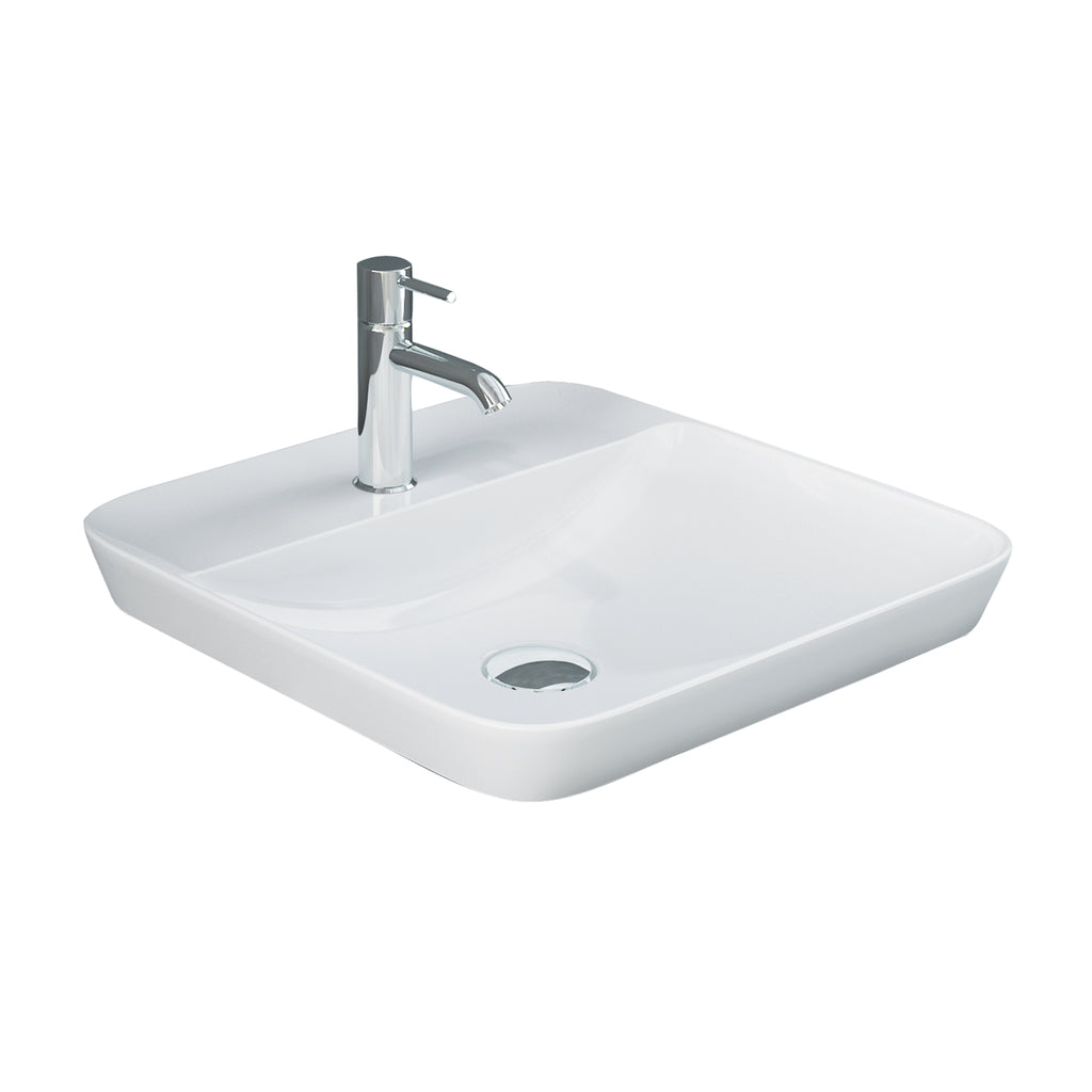 Variant Square Drop-In Basin with Faucet Hole — Barclay Products Limited