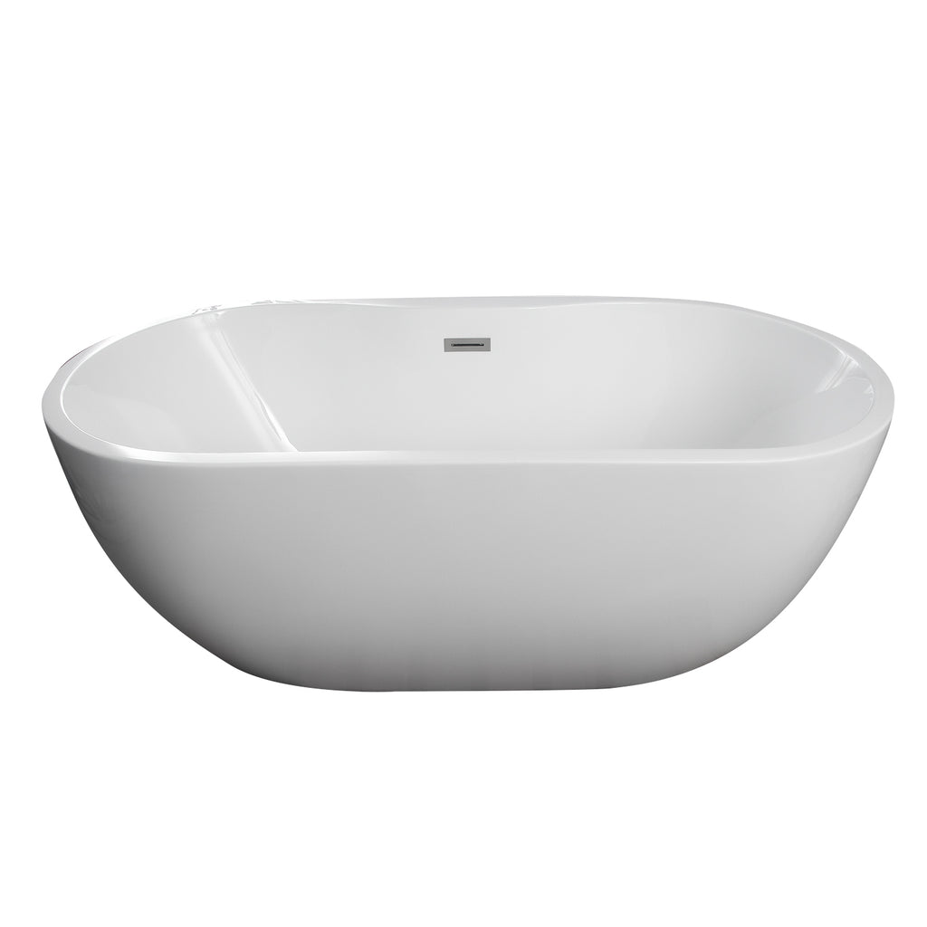 Pan 56" Acrylic Freestanding Tub with Integral Drain — Barclay Products ...