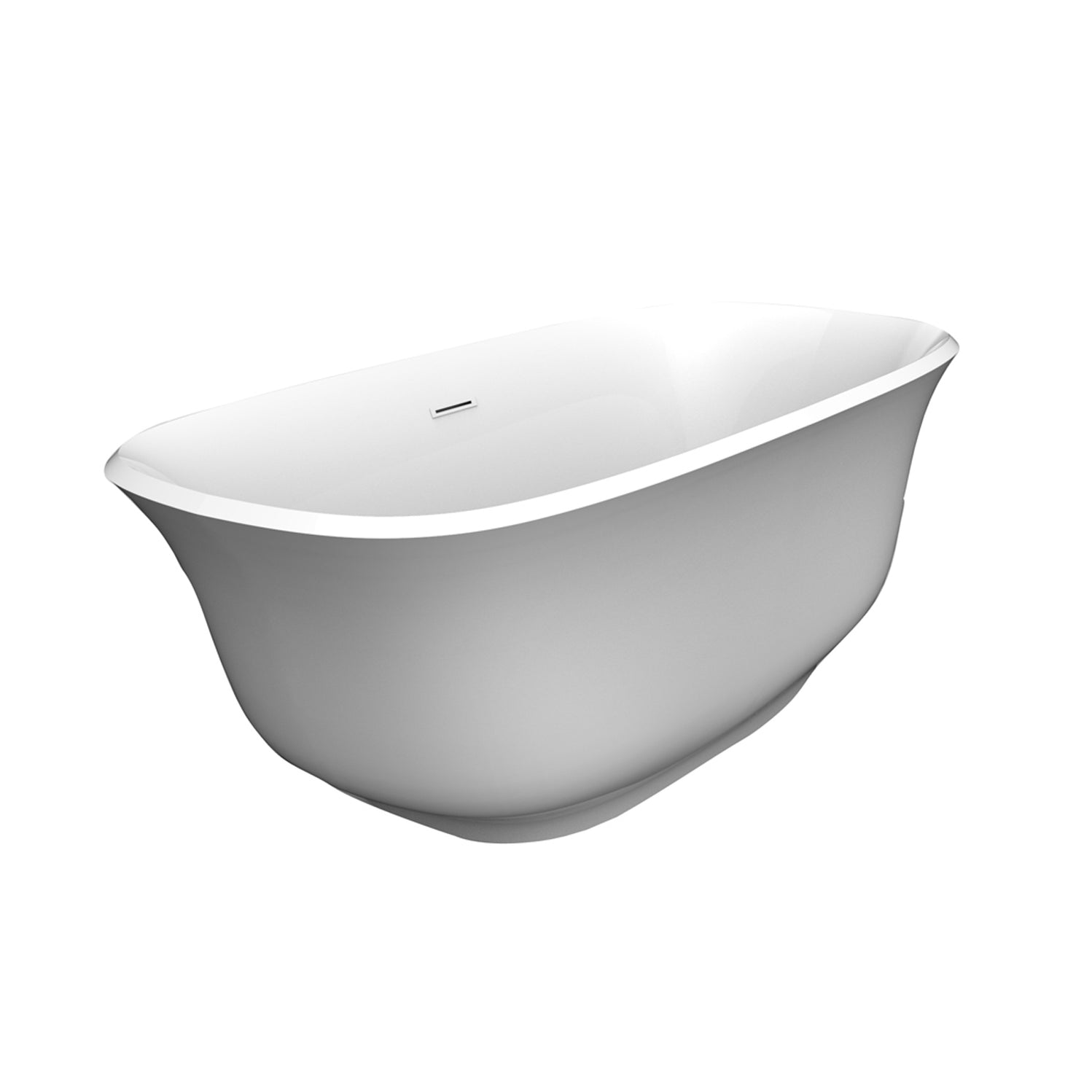 Ceres 59" Acrylic Tub with Integral Drain and Overflow — Barclay ...