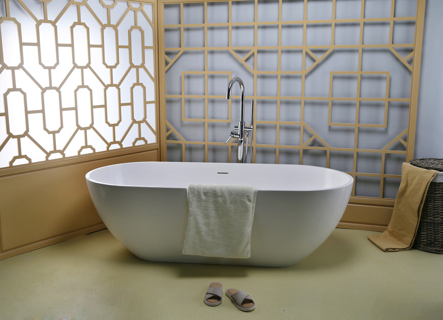 Nyoko 68" BARstone Freestanding Tub — Barclay Products Limited
